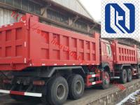 China 6x4 Sinotruk Howo Dump Truck LHD 371 HP 25 - 40 Tons Euro 2 Heavy Tipper Truck  color yellow for sale