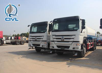 China SINOTRUK HOWO Street Cleanout Sprinkler 20m3 Drum Style Front Axle for sale