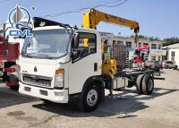 China 6000 / 8000kg Knuckle Truck Mounted Crane in White Red Boom Truck Crane SQ6ZK3Q for sale