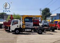 China 3.2 Tonne Crane Truck With 4x2 Light Truck Chassis Engine 130hp for sale