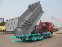China U-profil Carriage Grey HOWO Trucks Small Dumper For Cleaning Muck for sale