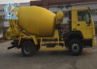 China 290hp America Motor 4x2 Concrete Mixing Equipment Howo 8CBM Capacity 300L Yellow Color for sale