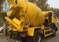 China 290hp America Motor 4x2 Concrete Mixing Equipment Howo 8CBM Capacity 300L Yellow Color for sale