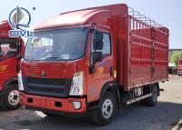 China 4X2 LHD Cargo Box Truck Sinotruk HOWO 4200mm Wheelbase / Van Lorry Truck for sale
