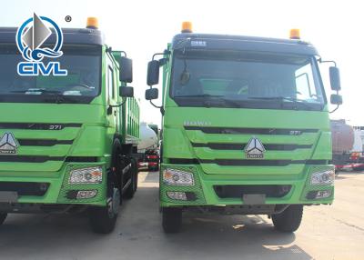 China Sinotruk Howo Dump Truck 6x4 371 HP 10 Wheels With LHD 50 Tons 20 - 30 CBM Bucket  Tipper Truck green color for sale