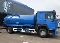 China Sinotruck SWZ  4x2 226HP 14000 Liters Sewage Suction Truck / Vacuum Tanker for sale