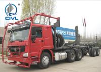 China Sinotruk Howo 6x4 Timber Cargo Truck With Air conditioner / Logging Transporter for sale