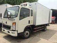 China Sinotruk 3 - 7 Ton Carrier Refrigerated Truck / Cooler Van For Fresh Vegetable And Milk for sale