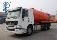 China 16M3 Sewage Suction Truck 6X4 EURO II Option 290HP / 336HP Left And Right Hand Drive for sale
