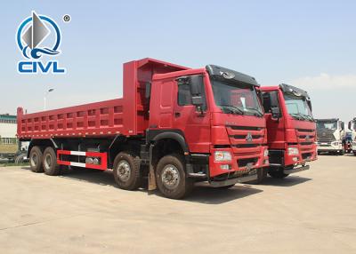 China Sinotruk HOWO7 8X4 10Tires 20M3 Bucket Heavy Duty Dump Truck For  With Frond Lifting  EUROII With 371hp for sale