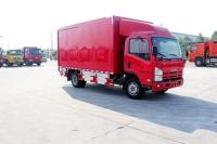 China HOWO Light Duty Cargo Truck 5 ton Van Truck  Commercial Long Distance Cargo Van Truck 4x2 Drive Wheel for sale
