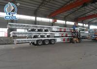 China New Flat Bed Deck Semi Trailer For Container 25 - 40T CImc Heavy Truck Transportation for sale