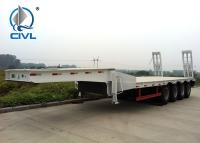 China New Flat Bed Deck Semi Trailer For Container 25 - 40T CImc Heavy Truck Transportation for sale