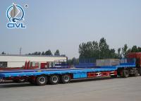 China Civl 3 Axles Equipment Low Bed Trailer King Pin 3.5 Inch Q235 Material With Radial Tires for sale