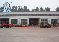 China Civl 3 Axles Equipment Low Bed Trailer King Pin 3.5 Inch Q235 Material With Radial Tires for sale