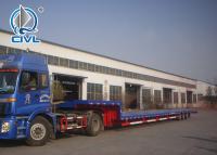 China Civl 3 Axles Equipment Low Bed Trailer King Pin 3.5 Inch Q235 Material With Radial Tires for sale