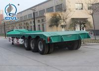China Civl 3 Axles Equipment Low Bed Trailer King Pin 3.5 Inch Q235 Material With Radial Tires for sale