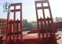 China new Low Bed Semi Trailer 2 Axle 3 Axle 4 Axle Gooseneck Hydraulic Detachabke flatbed Simetrailer for sale