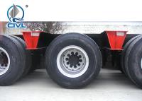 China Heavy Duty Trailer Low Bed Semi Trailer 3 / 4 / 5 FUWA Axles  for 50 / 80 / 100 Tons load Q345A Carbobn Steel for sale
