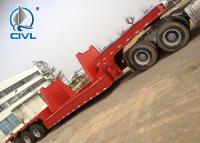 China Heavy Duty Trailer Low Bed Semi Trailer 3 / 4 / 5 FUWA Axles  for 50 / 80 / 100 Tons load Q345A Carbobn Steel for sale