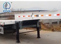 China new Low Bed Semi Trailer 2 Axle 3 Axle 4 Axle Gooseneck Hydraulic Detachabke flatbed Simetrailer for sale