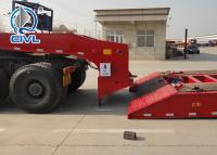 China new Low Bed Semi Trailer 2 Axle 3 Axle 4 Axle Gooseneck Hydraulic Detachabke flatbed Simetrailer for sale