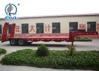 China 2 AXLES EQUIPMENT LOW BED TRAILER Semi Trailer Trucks 28T Single speed for sale