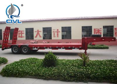 China 2 AXLES EQUIPMENT LOW BED TRAILER Semi Trailer Trucks 28T Single speed for sale
