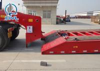 China CIVL Lowbed Semi Trailer Trucks 3 Axles Equipment Low Bed Trailer 40ton Loading Capacity gooseneck hudraulic detachable for sale