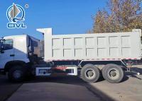 China White color RHD Heavy Duty Dump Truck 6X4 Drive Type 15M3 30T load capacity for sale
