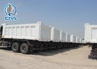China White color RHD Heavy Duty Dump Truck 6X4 Drive Type 15M3 30T load capacity for sale