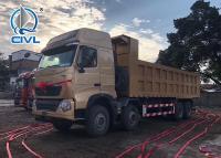 China 25 Ton Sinotruk Howo Construction Dump Trucks / 371hp Dump Semi Trailer for sale