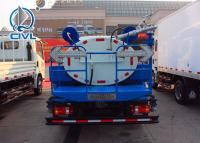China Sinotruck 4x2 light serial Water Tanker Truck 4.5M3 CUMMINS ENGINE Steering Wheel,green color for sale