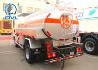 China Sinotruk Howo 4x2 Fuel Tanker Truck / Gas Diesel Refilling Truck 5 cbm for sale