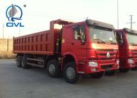 China Sinotruk 12 Wheels Howo 8x4 Tipper Truck 336 - 380hp Euro 2 Loading 40t Capacity 30m3 for sale