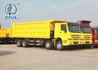 China Sinotruk 12 Wheels Howo 8x4 Tipper Truck 336 - 380hp Euro 2 Loading 40t Capacity 30m3 for sale