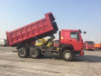 China Sinotruk HOWO 336HP ZZ3257N3247B 10 Wheels WD615.69 Engine Red Color 30ton Dumper Truck for sale