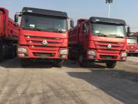 China Sinotruk HOWO 336HP ZZ3257N3247B 10 Wheels WD615.69 Engine Red Color 30ton Dumper Truck for sale