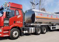 China ABS Semi Trailer Trucks Volume 50m3 With Fuwa Axles JOST Support Leg , Max.Loading 30000kgs for sale