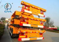 China 2 / 3 Axles Skeleton Container Semi Trailer Trucks , container transport for sale