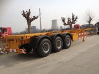 China 2 / 3 Axles Skeleton Container Semi Trailer Trucks , container transport for sale