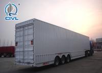 China Classical CIVL 3 Axles High Coloumn Cargo Semi Trailer Trucks Option Demission for sale