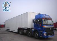 China Classical CIVL 3 Axles High Coloumn Cargo Semi Trailer Trucks Option Demission for sale