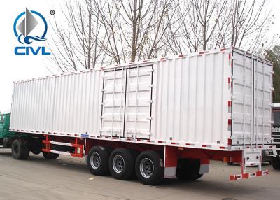 China Classical CIVL 3 Axles High Coloumn Cargo Semi Trailer Trucks Option Demission for sale