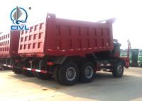 China HOVA 60 Ton 6x4 Mining Heavy Duty Dump Truck for Transport , Red for sale