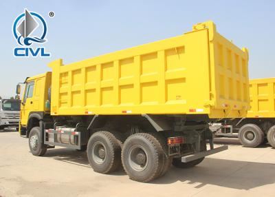 China New Yellow color 10 Tires 336 Hp Tipper Truck Engine EuroII 40T Diesel Fuel Type Dump Truck 6x4 With Steel Heavy Tipper for sale