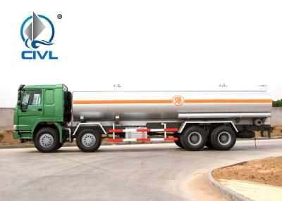 China 336HP Liquid Oil / Fuel Tank Truck Tanker Truck 8x4 Aluminium Alloy Tank 30000L Capacity for sale