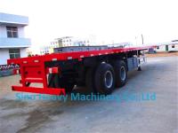 China Green 2 Axles Tractor Trailer Trucks / Skeleton Container Diesel Transport Trailer for sale