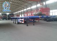 China 40 Feet Flatbed Semi Trailer With 3 Axles, Semi Trailer Truck from China for sale