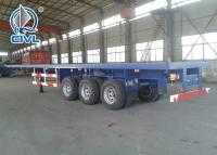 China 40 Feet Flatbed Semi Trailer With 3 Axles, Semi Trailer Truck from China for sale